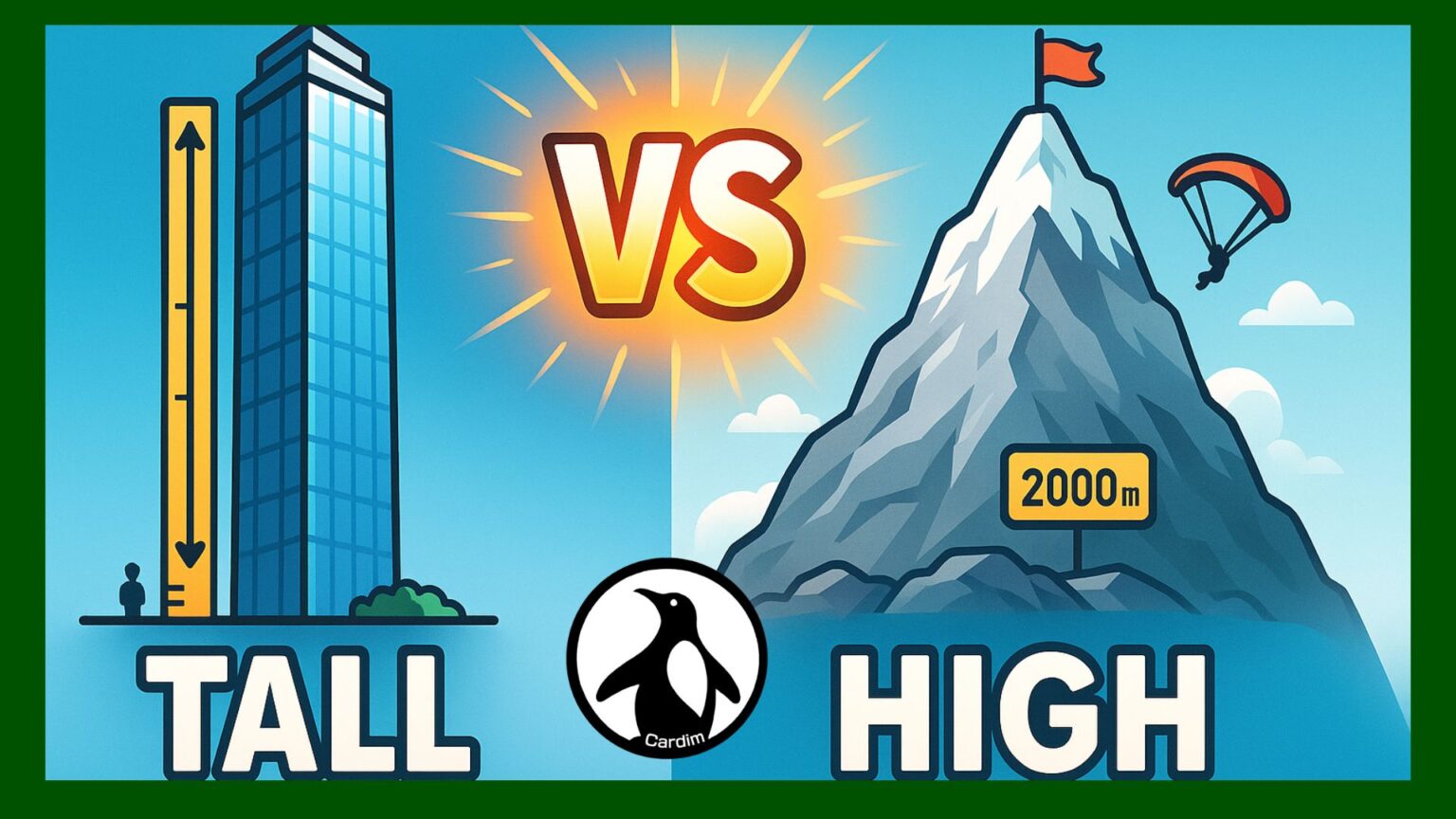 【英語の「高い」を完全攻略】highとtallの使い分け｜初心者向けに徹底解説！ | カーディム英語タイムズ